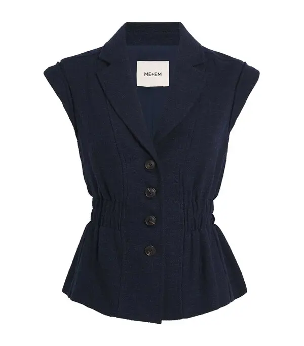 ME+EM Bouclé Soft Sculpt Waistcoat