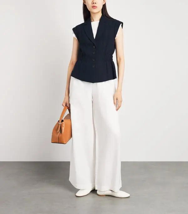 ME+EM Bouclé Soft Sculpt Waistcoat