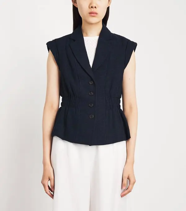 ME+EM Bouclé Soft Sculpt Waistcoat
