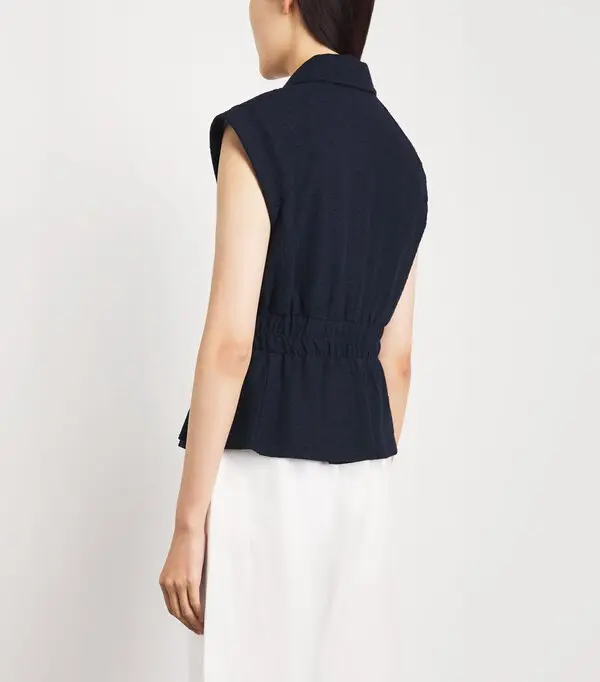 ME+EM Bouclé Soft Sculpt Waistcoat