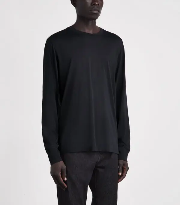 TOM FORD Lyocell-cotton Long-sleeve T-shirt