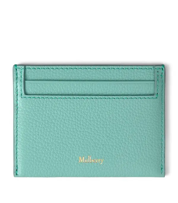 Mulberry Leather Continental Card Holder - Blue
