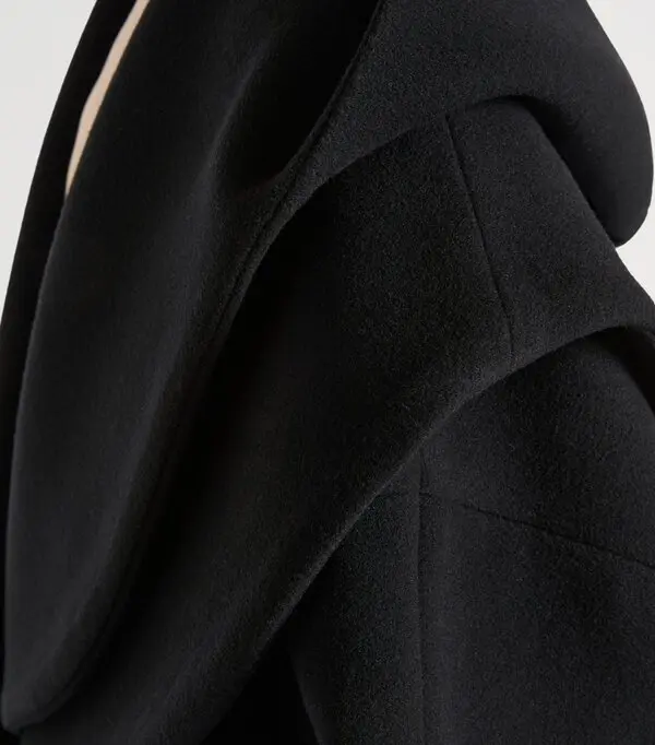Balmain Virgin Wool Oversized Pea Coat
