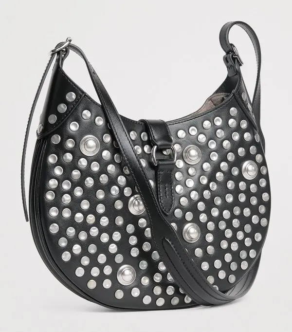 Polo Ralph Lauren Leather Studded Shoulder Bag