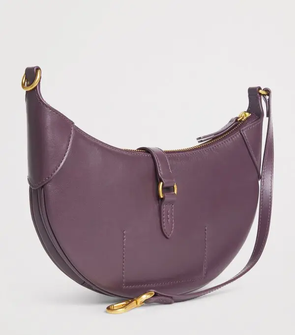 Polo Ralph Lauren Mini Leather Shoulder Bag - Burgundy
