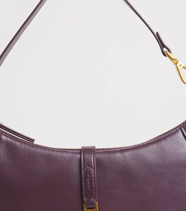 Polo Ralph Lauren Mini Leather Shoulder Bag - Burgundy