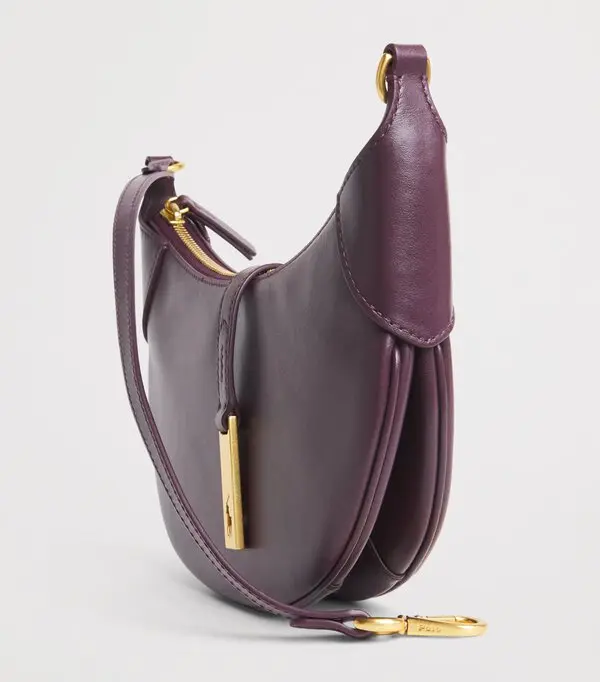 Polo Ralph Lauren Mini Leather Shoulder Bag - Burgundy