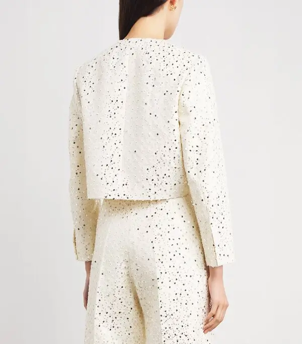 Sandro Cropped Sequin Jacket