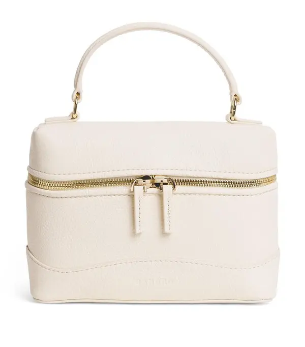 Sandro Leather Tangolino Vanity Bag - Beige
