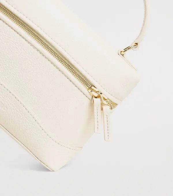 Sandro Leather Tangolino Vanity Bag - Beige