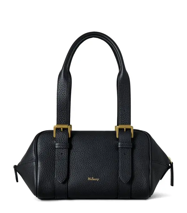 Mulberry Small Leather Boston Shoulder Bag - Black