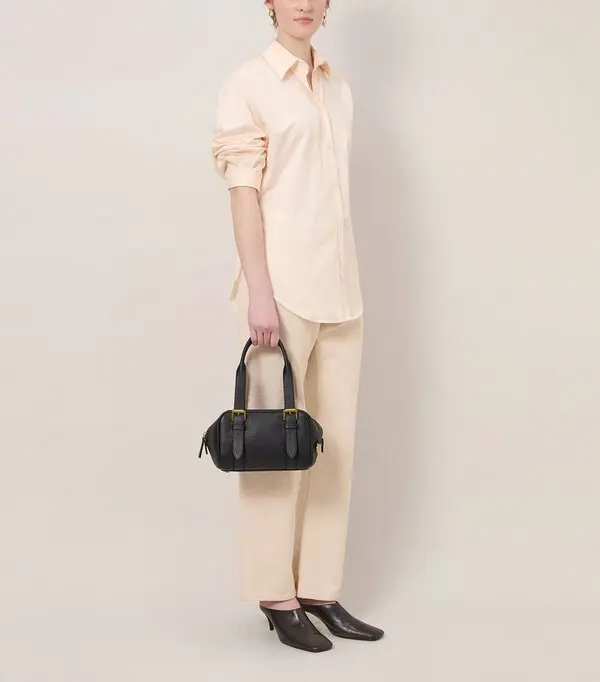 Mulberry Small Leather Boston Shoulder Bag - Black