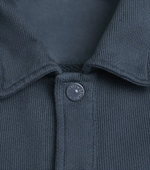 Stone Island Organic Cotton Ghost Overshirt - Blue