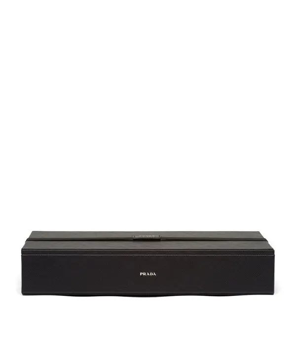 Prada Saffiano Leather Poker Set - Black