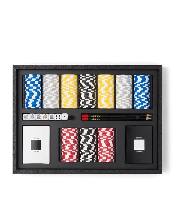 Prada Saffiano Leather Poker Set