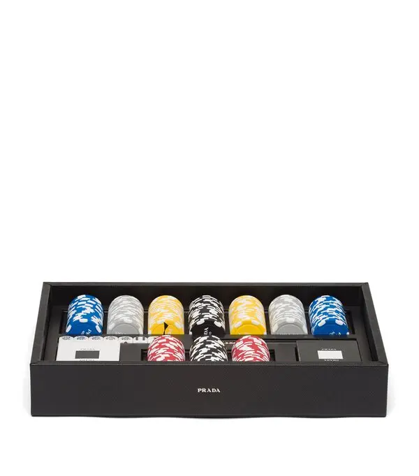 Prada Saffiano Leather Poker Set