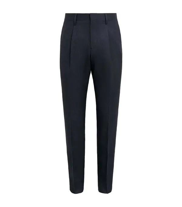 LARDINI Virgin Wool-blend Suit Trousers
