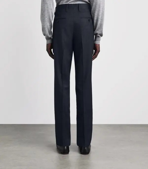 LARDINI Virgin Wool-blend Suit Trousers