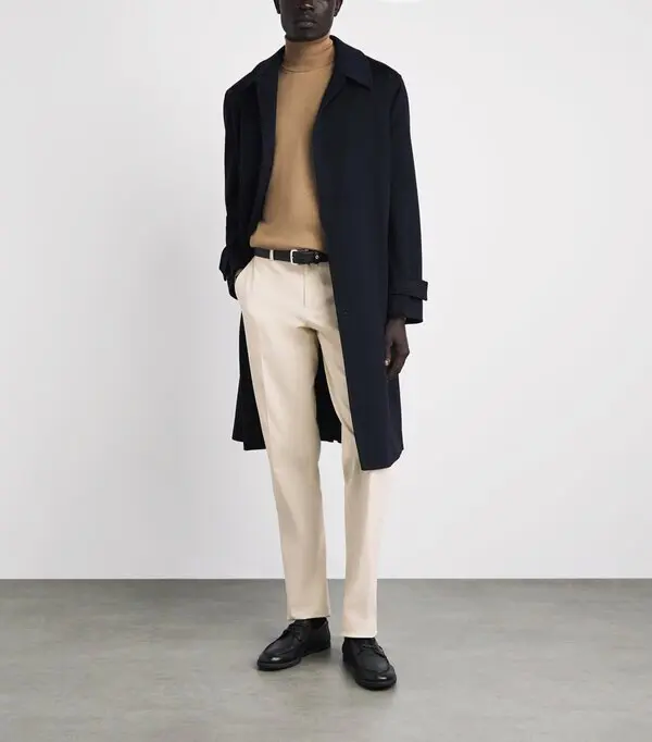 LARDINI Stretch-cotton Twill Chinos