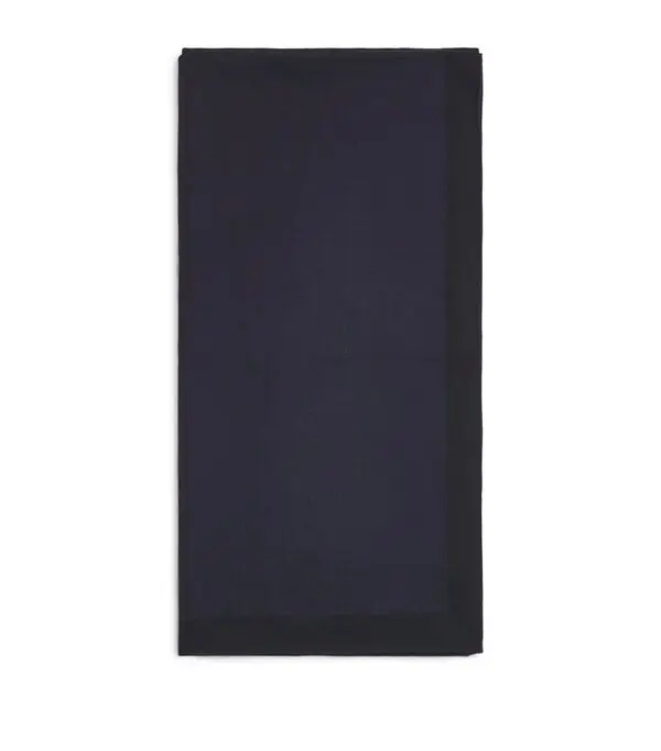 Colombo Cashmere Silk Stole - Navy