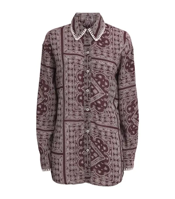 Veronica Beard Paisley Print Button-down Shirt