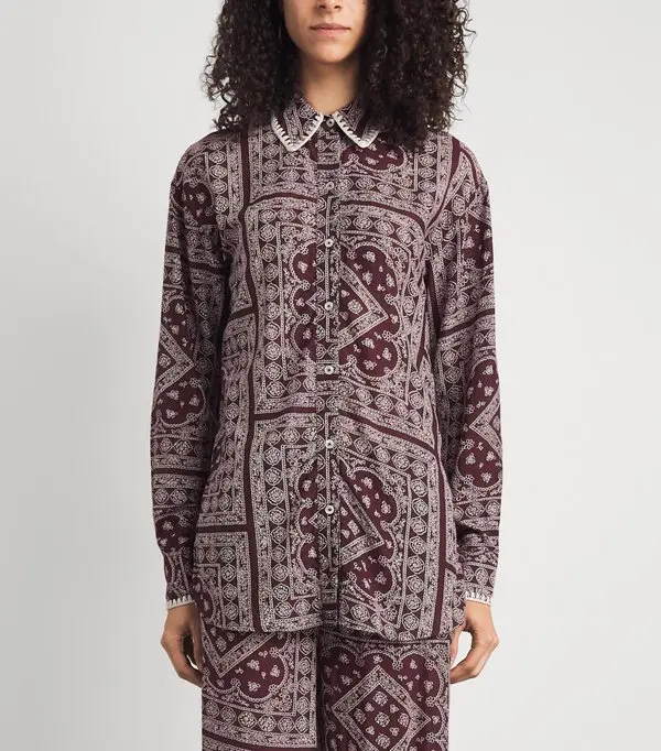 Veronica Beard Paisley Print Button-down Shirt
