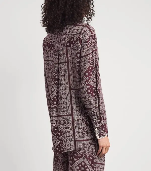 Veronica Beard Paisley Print Button-down Shirt