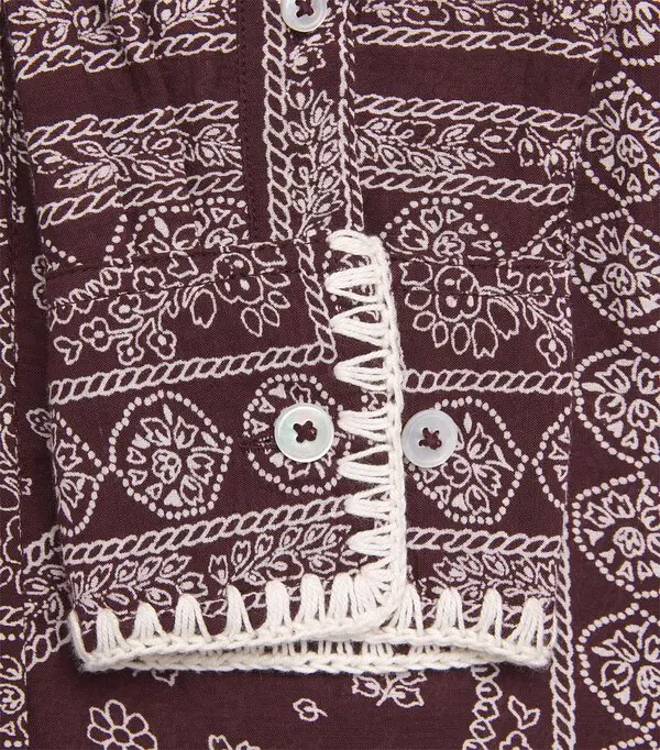 Veronica Beard Paisley Print Button-down Shirt