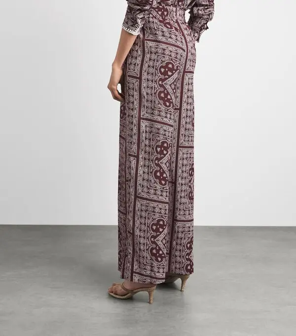 Veronica Beard Sylvester Wide-leg Paisley Trousers