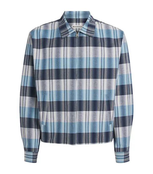 JW Anderson Checked Cotton Bomber Jacket