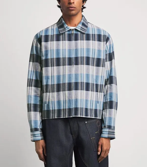JW Anderson Checked Cotton Bomber Jacket
