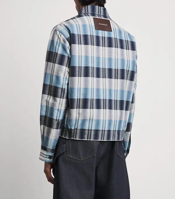 JW Anderson Checked Cotton Bomber Jacket