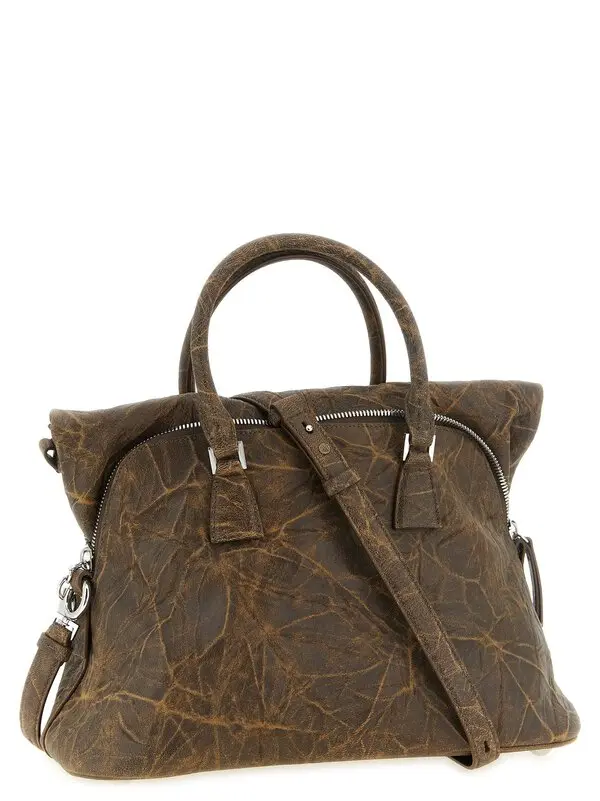 MAISON MARGIELA 5ac Soft Shoulder Bag - Brown
