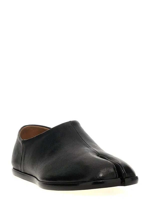 MAISON MARGIELA Tabi Soft Vintage Leather Babouches - Black
