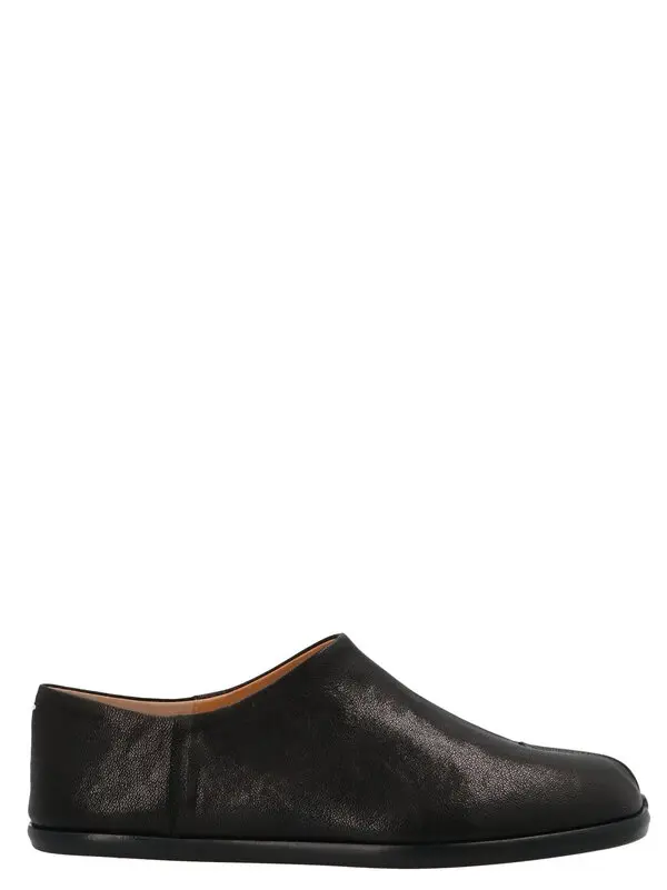 MAISON MARGIELA Tabi Soft Vintage Leather Babouches - Black
