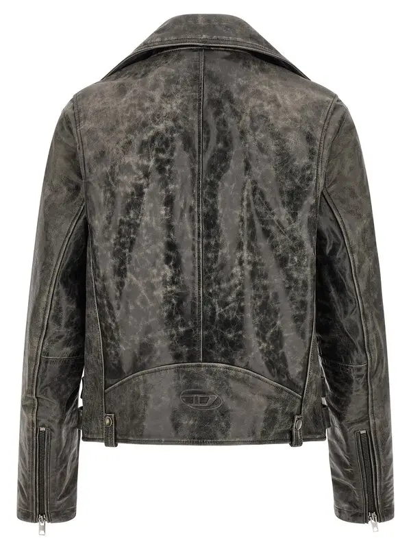 DIESEL® L-eon-cjcm' Leather Biker Jacket
