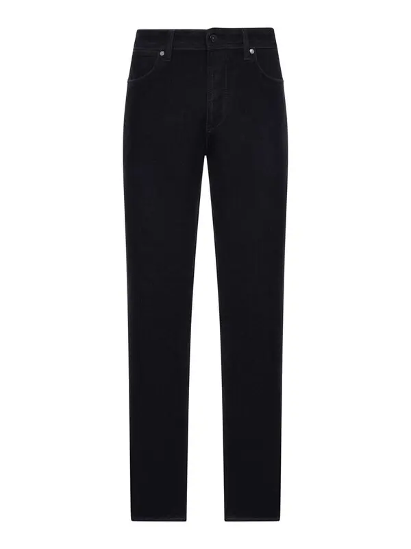Stone Island Slim Fit Jeans With Compass Logo - Black