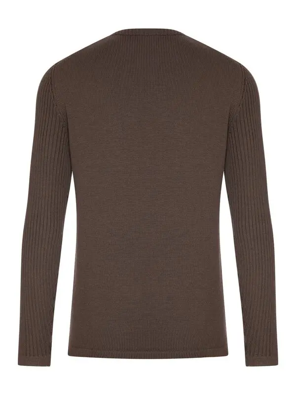 Prada Wool Sweater With Re-nylon Pocket
