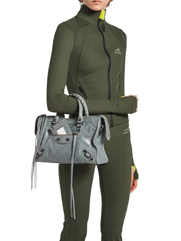 Balenciaga Le City Small Bag In Arena Lambskin - Multicolor