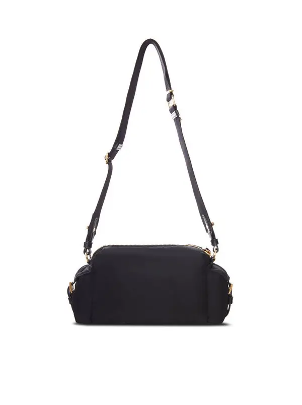 Prada Explore Bag In Re-nylon And Saffiano - Black