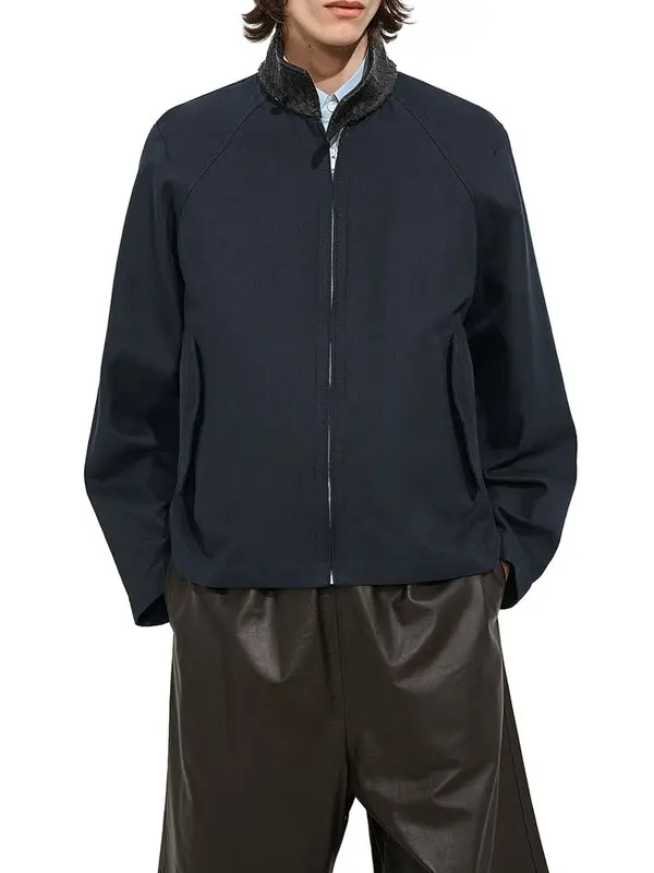 Bottega Veneta Cotton Gabardine Harrington Jacket