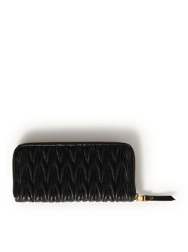 Miu Miu Large Nappa Matelasse Wallet