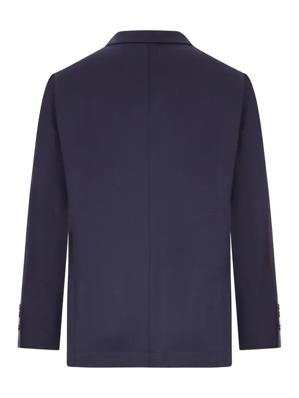 Brunello Cucinelli Cashmere Blazer With Contrasting Lining