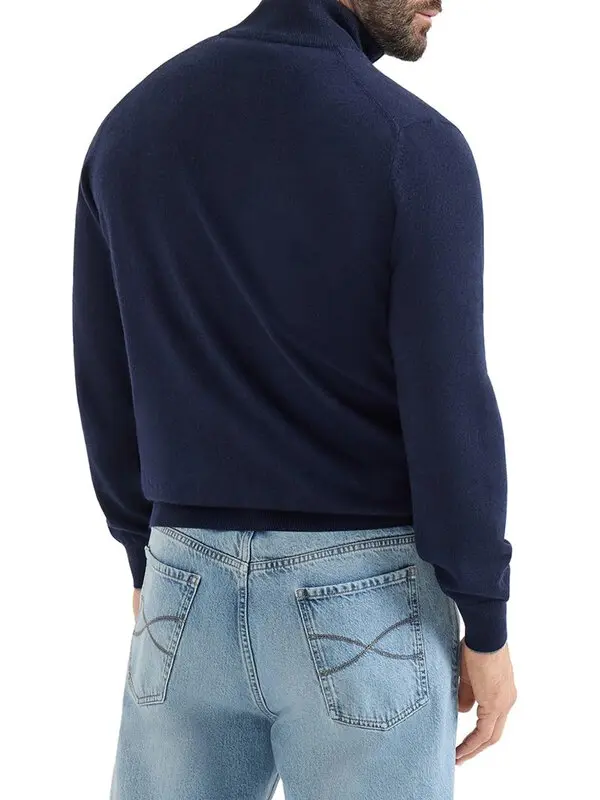Brunello Cucinelli Cashmere Zip-up Cardigan - Blue