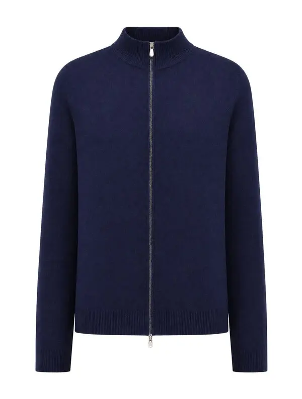 Brunello Cucinelli Cashmere Zip-up Cardigan - Blue