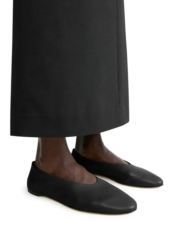 TOTEME Nappa Slip Ballet Flats - Black