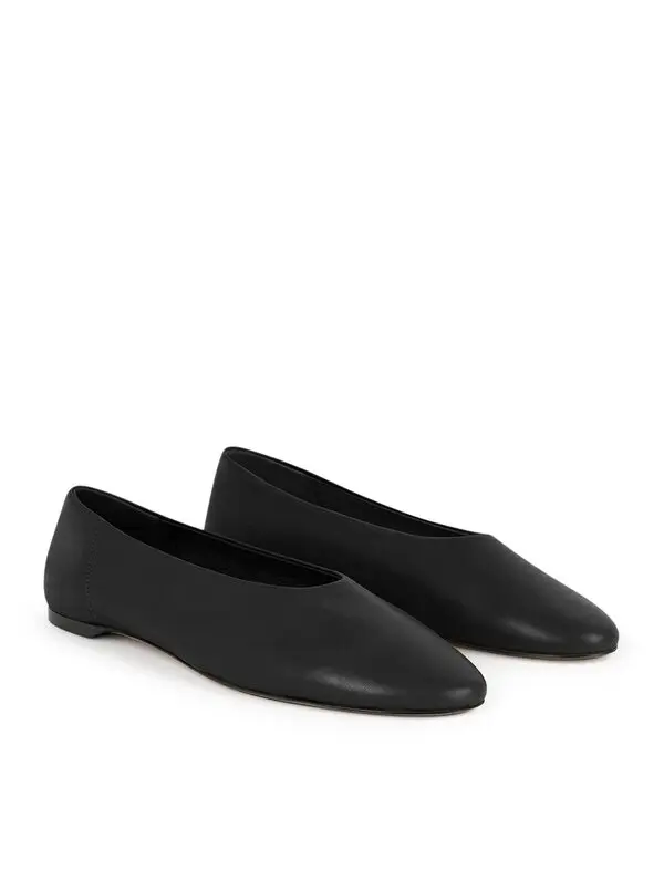 TOTEME Nappa Slip Ballet Flats - Black