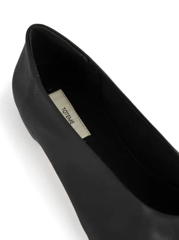 TOTEME Nappa Slip Ballet Flats - Black