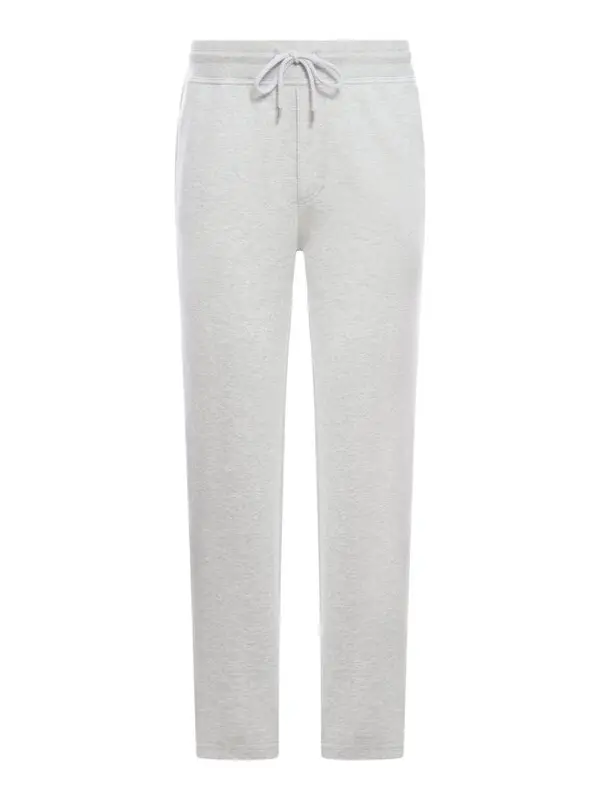 Brunello Cucinelli Double-band Cotton, Cashmere And Silk Sweatpants - Gray