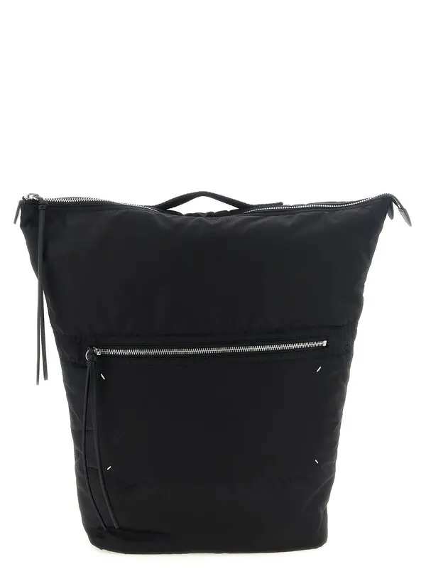 MAISON MARGIELA New Zip Backpack' In Technical Fabric - Black